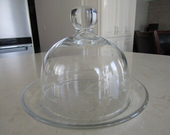 Princess House Crystal Butter Dish - Etsy