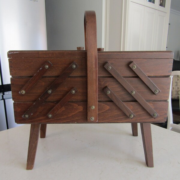 Wood Sewing Box - Etsy