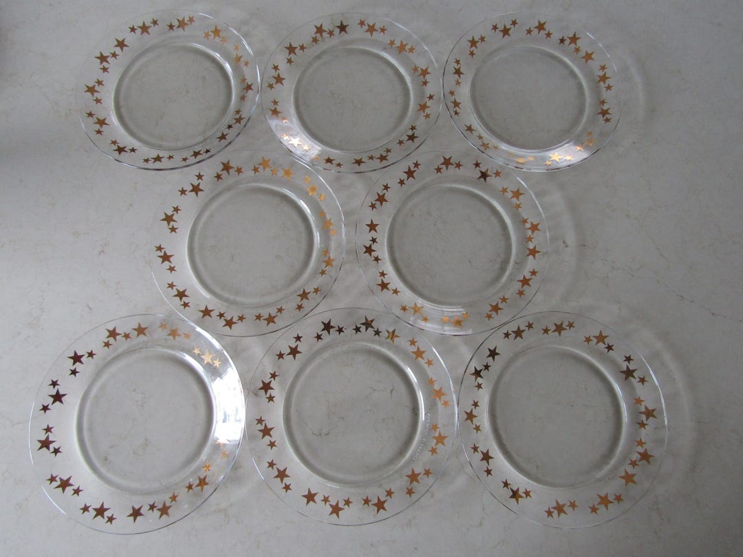 8 Vintage Arcoroc France Plates - Etsy