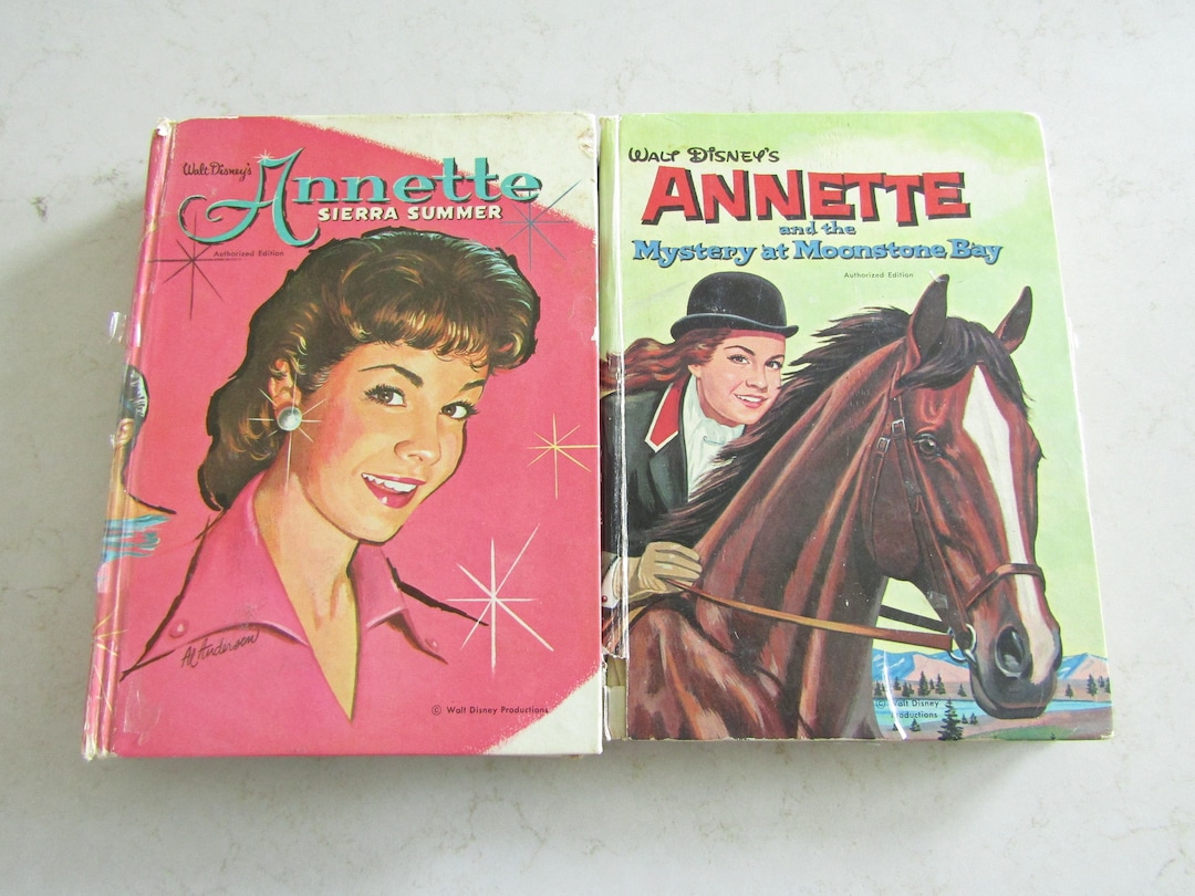 2 Vintage Walt Disney's Annette Books - Etsy