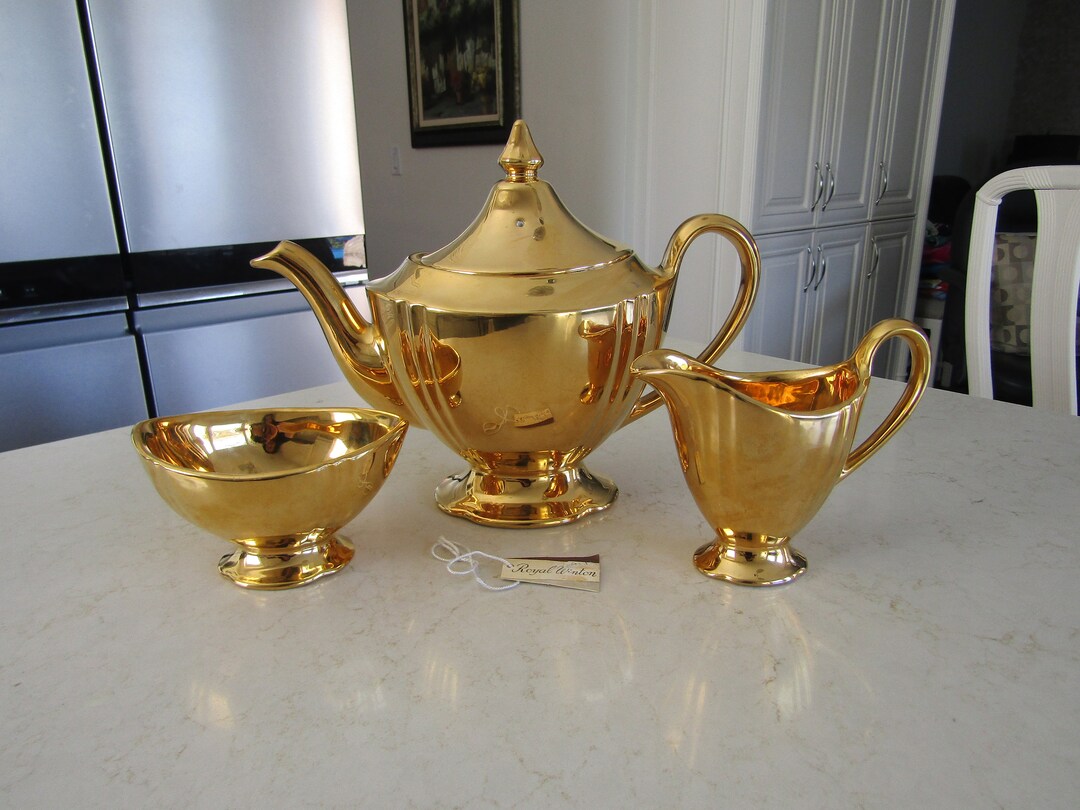 Royal Winton Teapot Cream and Sugar Set - Etsy