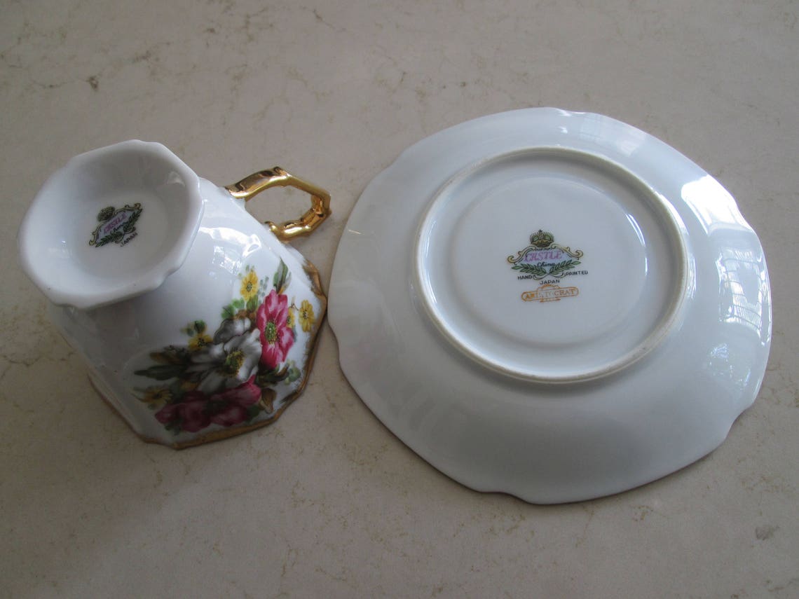 Castle China Tea Cup and Saucer Made in Japan - Etsy