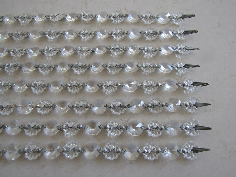 8 Strands Small Chandelier Rosettes and Octagons - Etsy