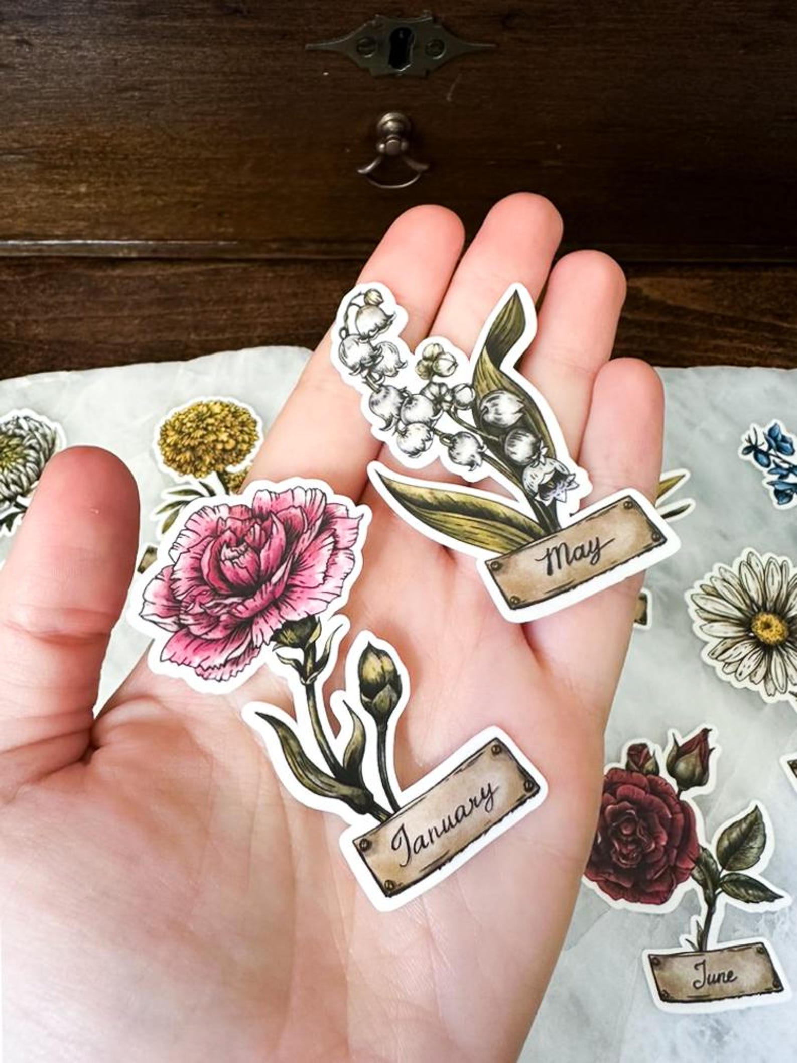 Birth Month Flowers – Journaling Stickers - Etsy