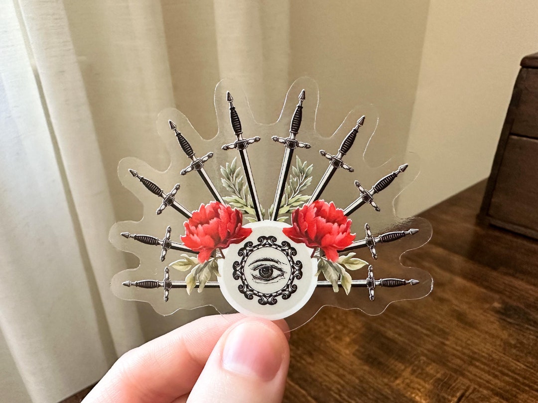 Ten of Swords Clear Vinyl Sticker - Etsy