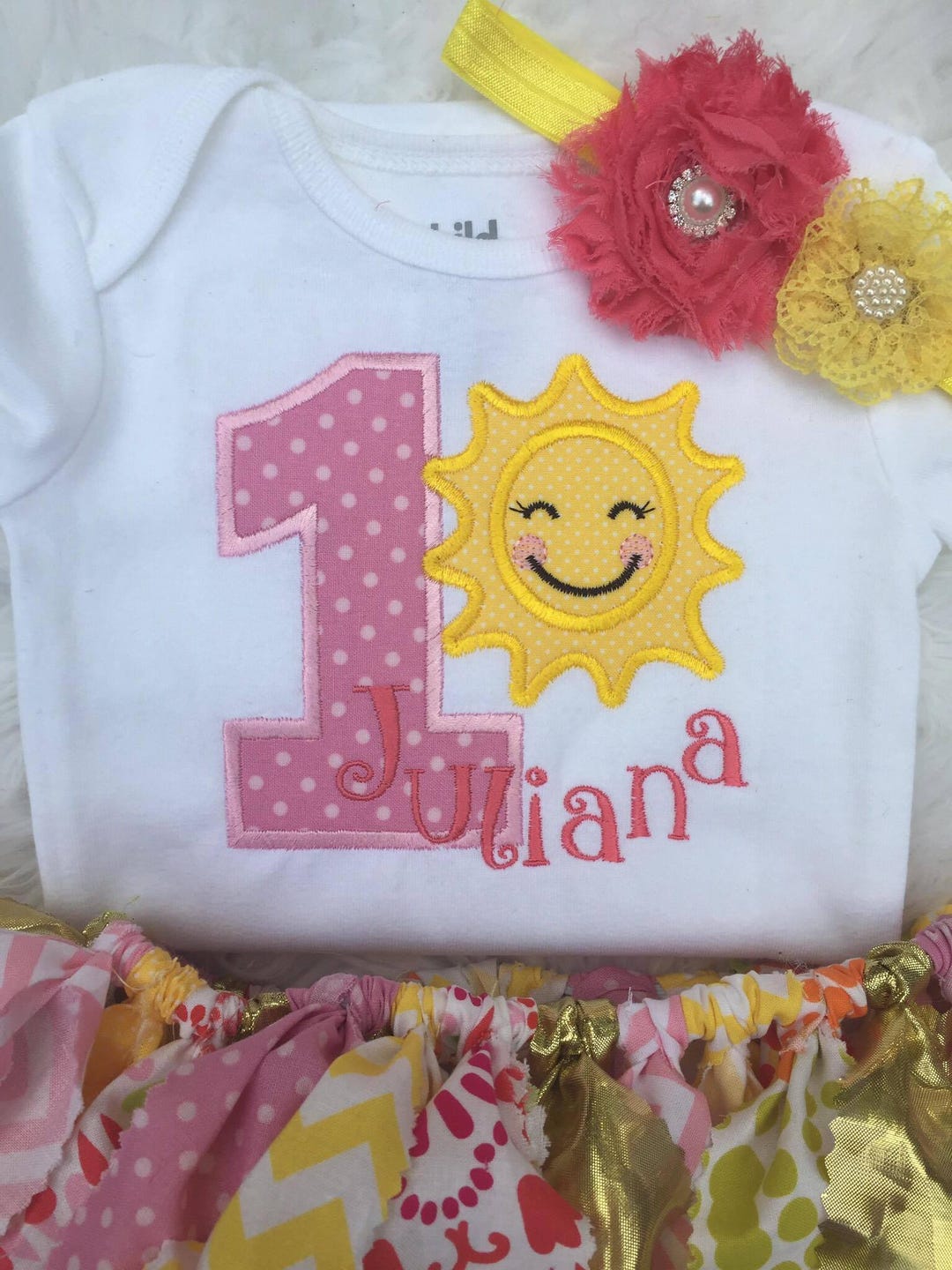 Birthday Sunshine Outfit- Sunshine Outfit-first Birthday Sunshine ...