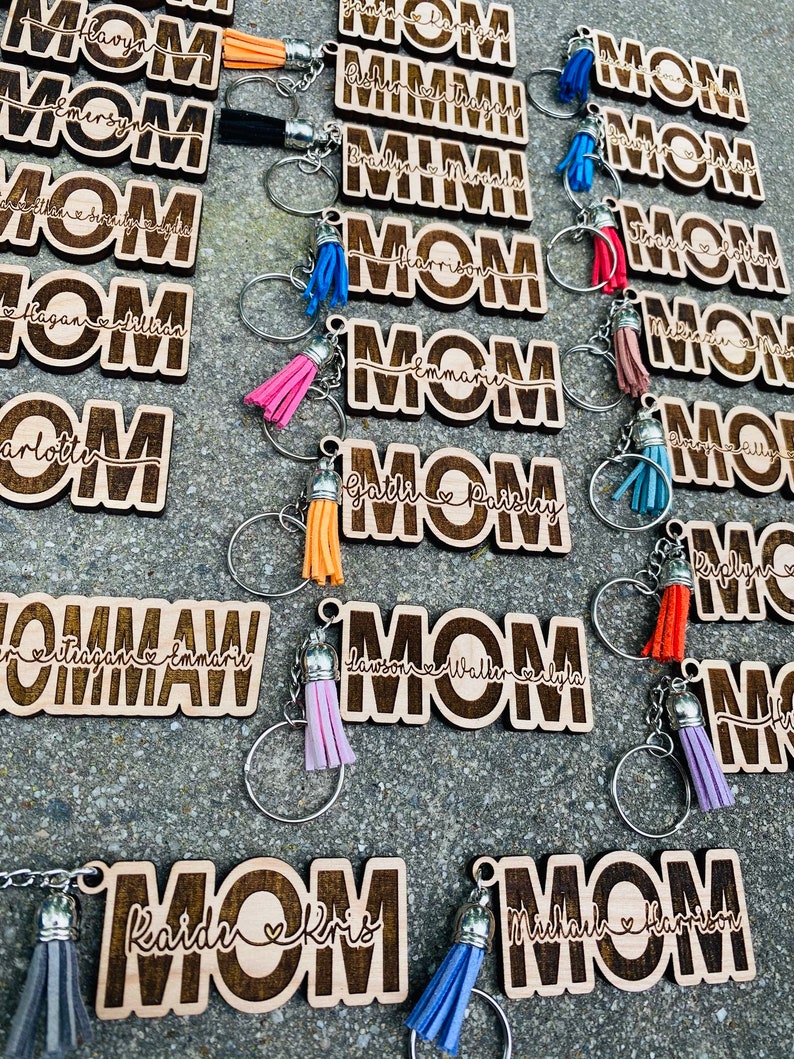 Mom Keychains/ Keychains / Keychain / Mom Keychain / Grandma - Etsy