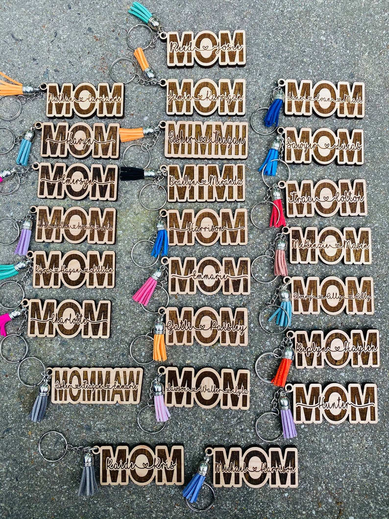 Mom Keychains/ Keychains / Keychain / Mom Keychain / Grandma - Etsy