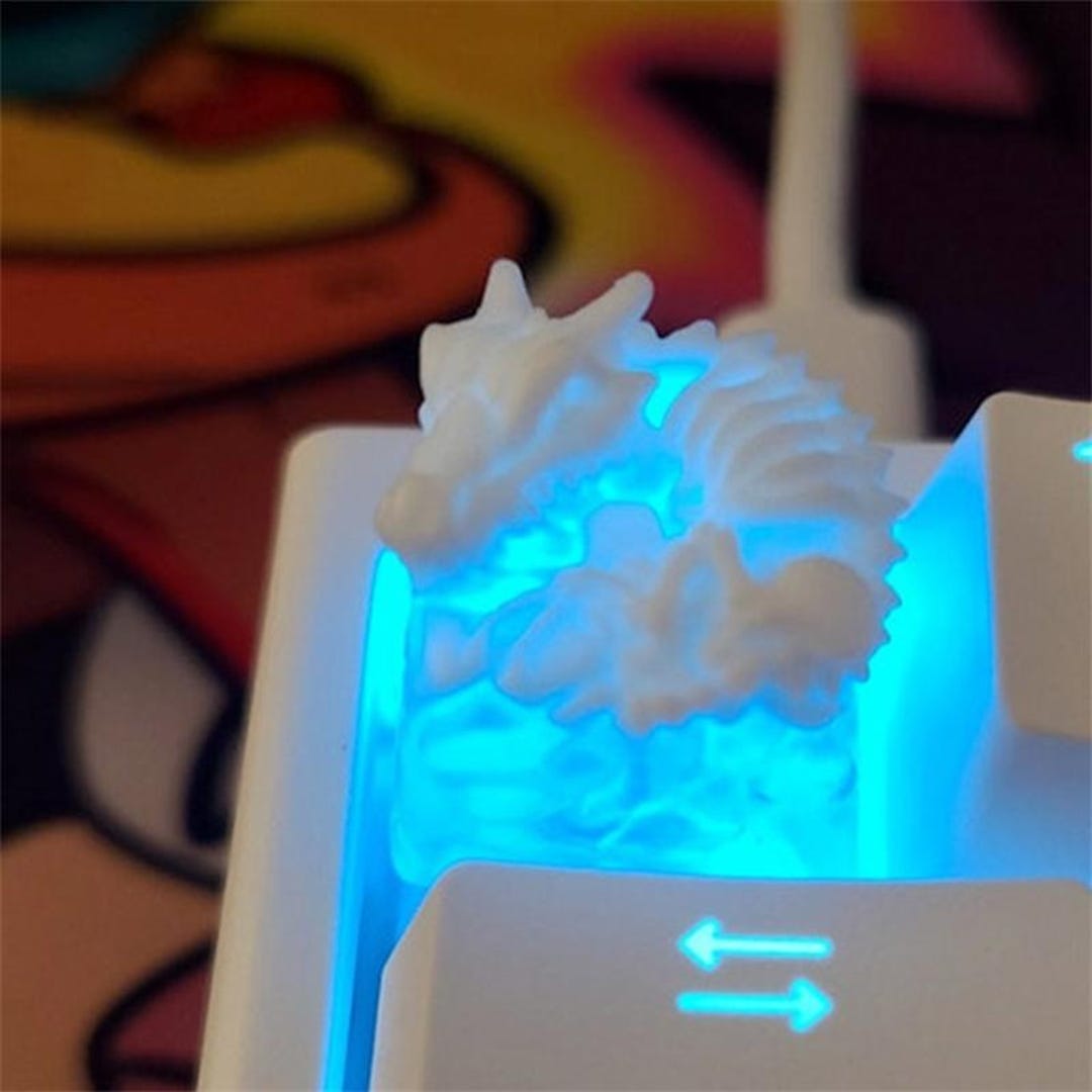 Dragon Keel Loong Artisan Resin Keycaps ESC R4 SA Profile Custom Mx ...