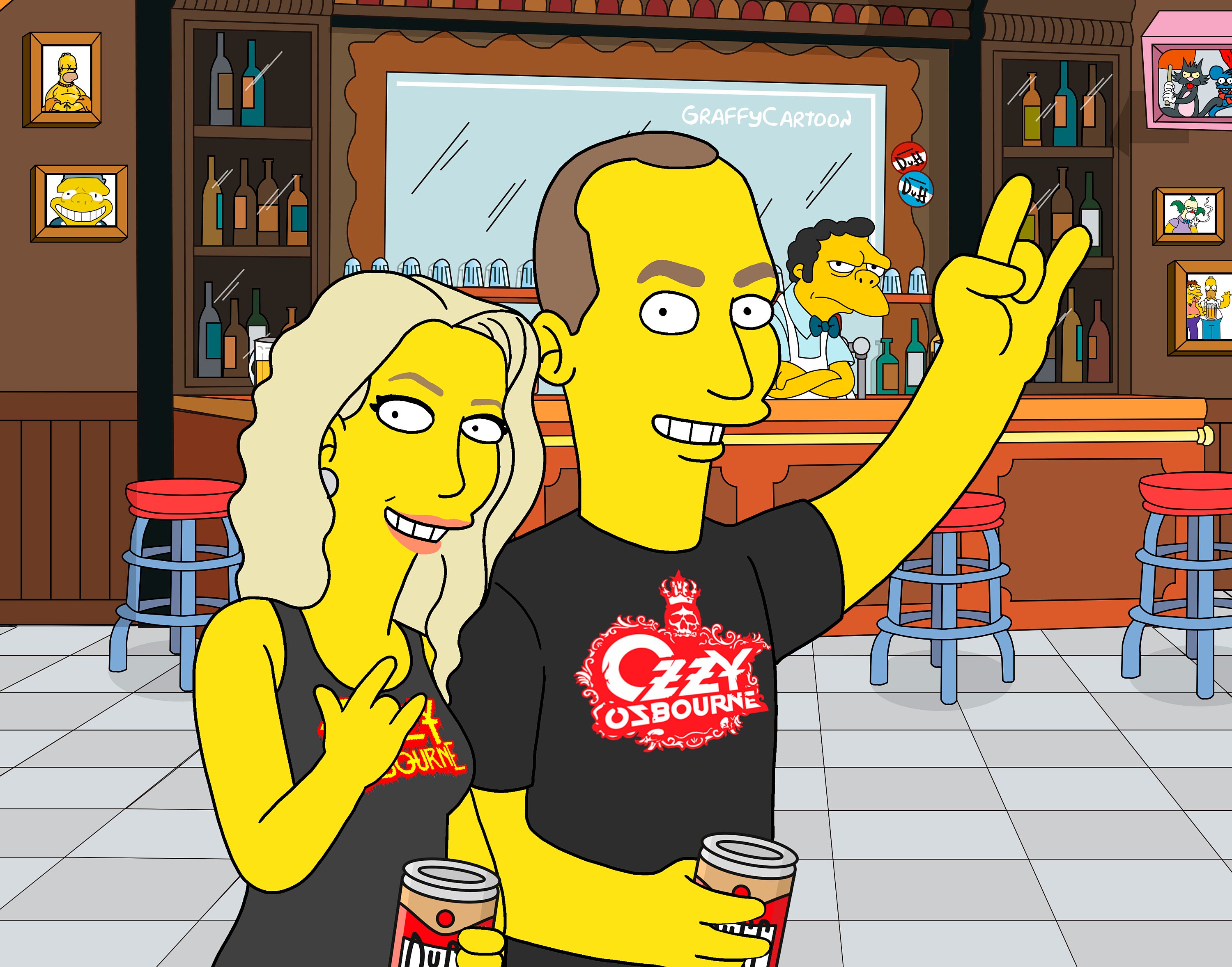 Custom Portrait gift Simpsons Portrait Custom Simpsons Style Family ...