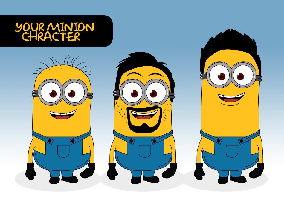 Custom Minion Portrait|Illustration|Cartoon Portrait|Minion Style|Turn ...