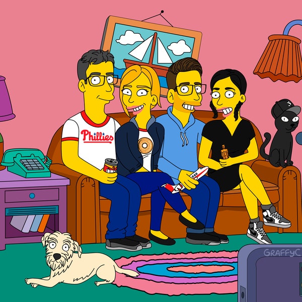 Simpsons Portrait - Etsy
