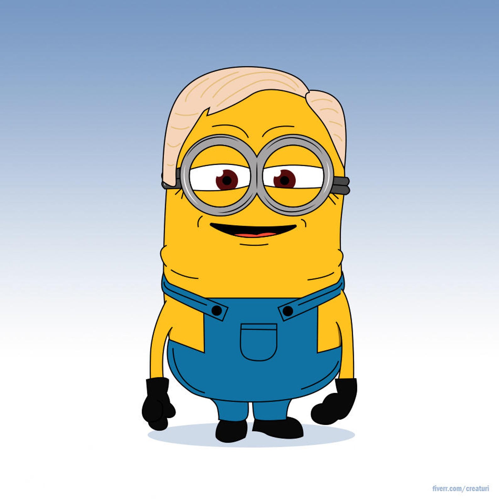 Minion Custom Portrait Minion Gift Yellow Character Custom - Etsy UK