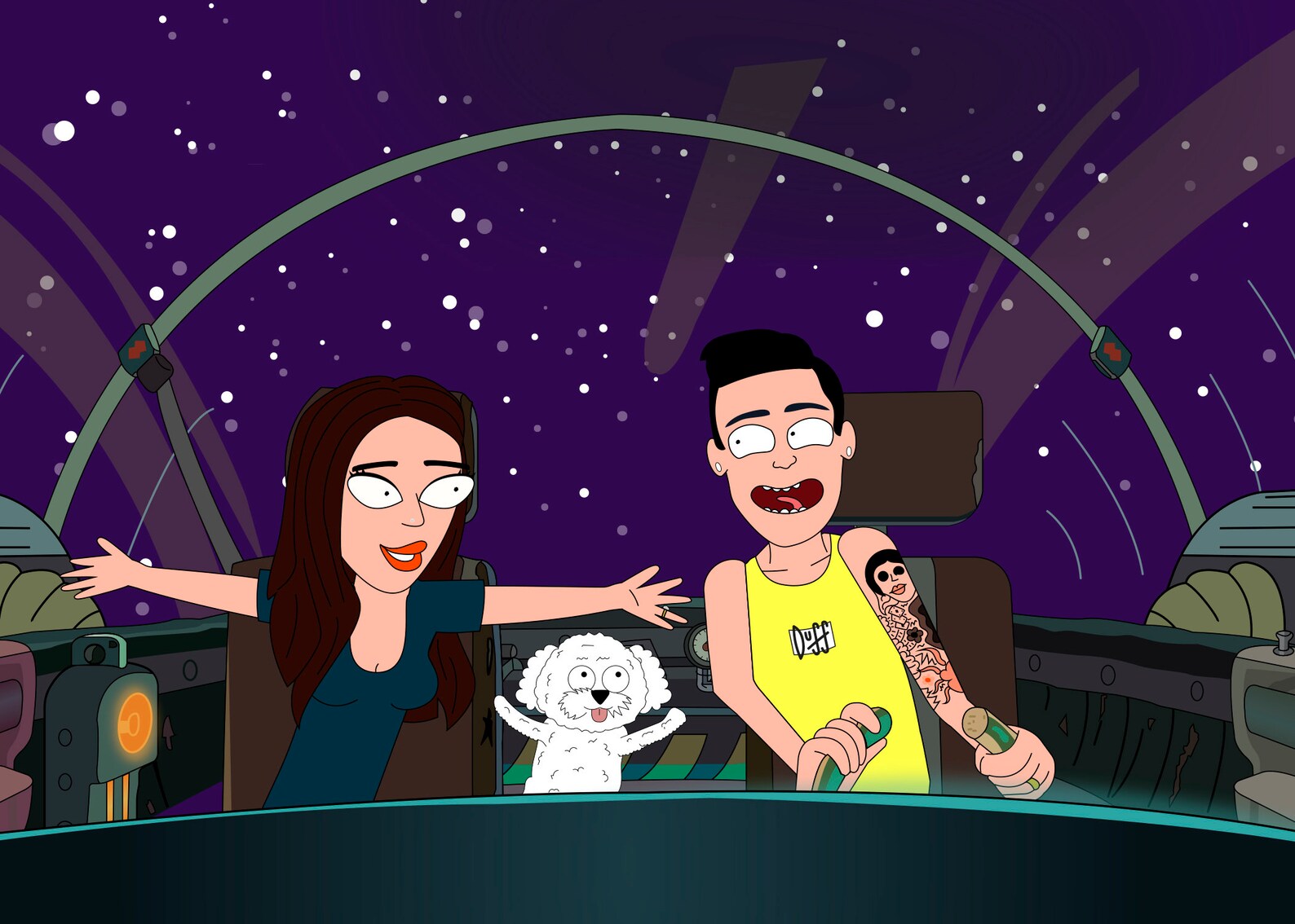 R and M Custom Portrait RM Portrait Family Drawing Animated - Etsy