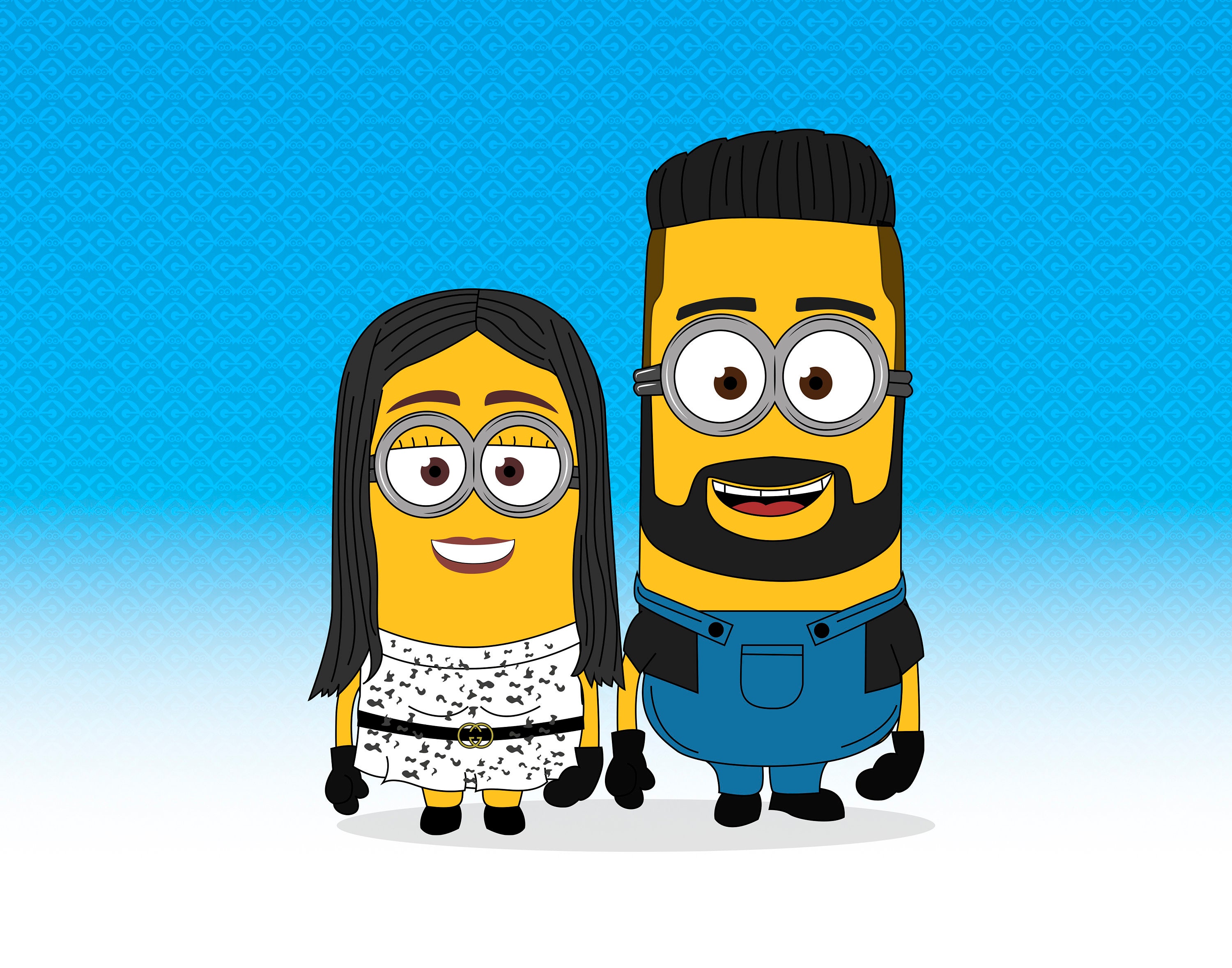 Minions Custom Portrait Minion Gift Yellow Character - Etsy