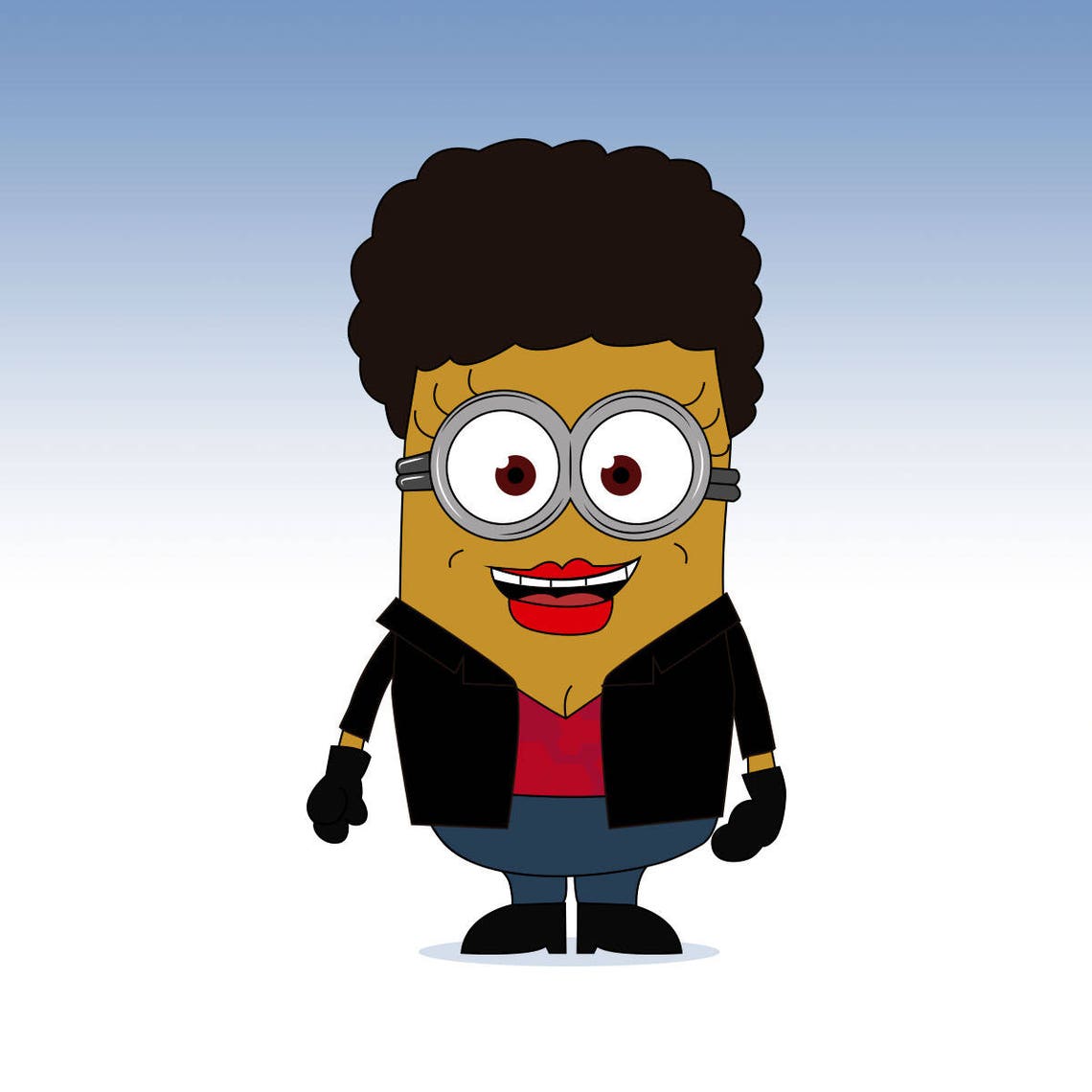 Minion custom Portrait Minion gift Yellow character | Etsy