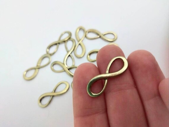10 Brass Infinite Symbols DIY | Etsy