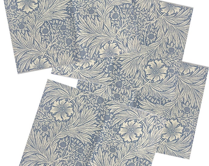 William Morris Design "marigold" Old House Textiles - Set of Four ...