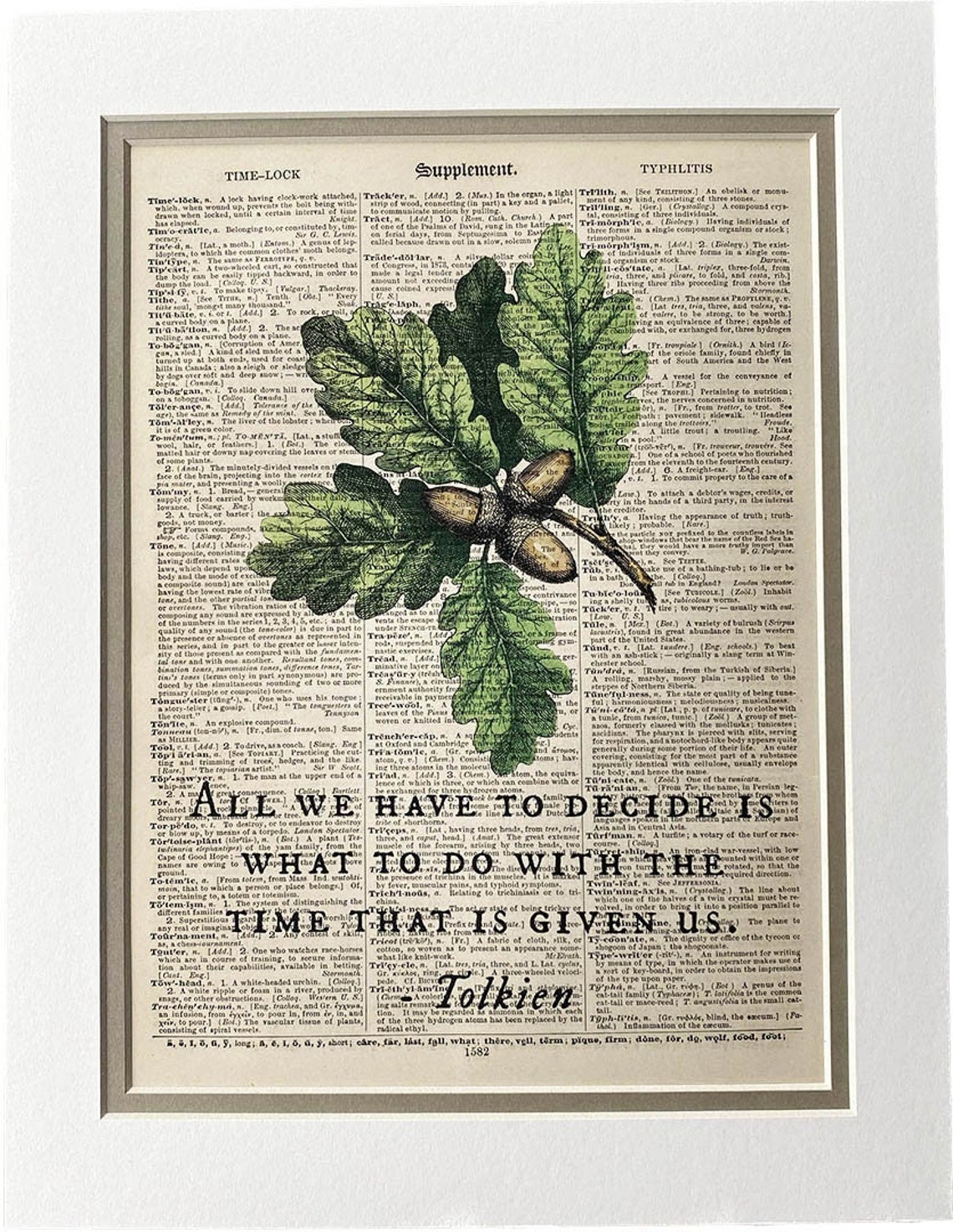 Repurposed Antique Dictionary Page Wall Decor - Voltaire Quote ...