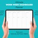 Ultimate Work Week Dashboard Planner Page Printable Digital at a Glance ...