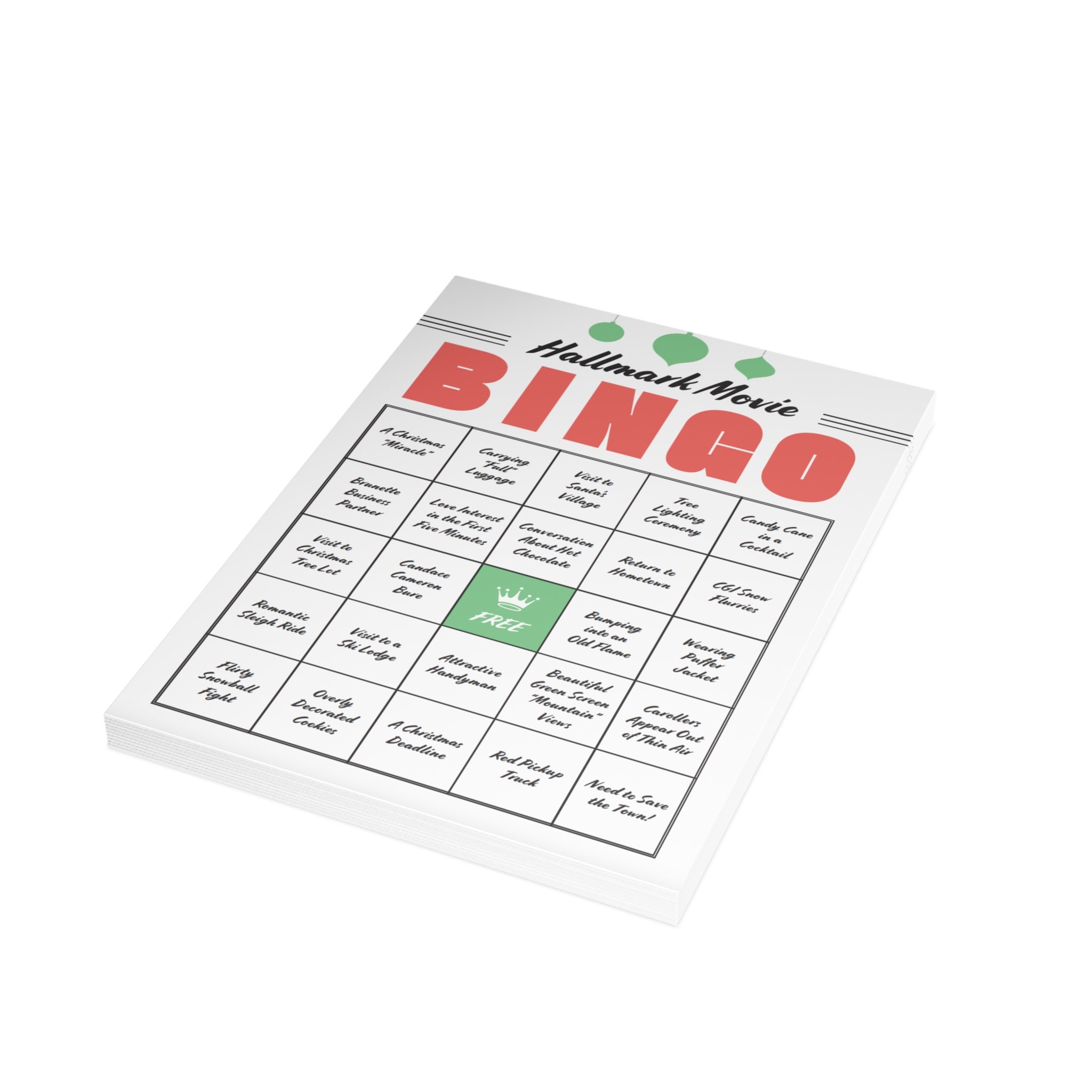 Hallmark Movie Bingo Holiday Postcard - Etsy
