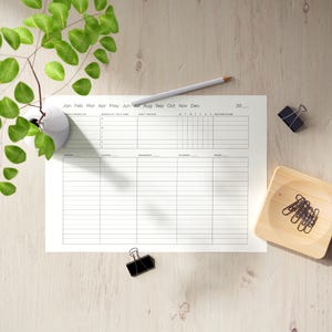 Ultimate Work Week Dashboard Planner Page Printable Digital at a Glance ...