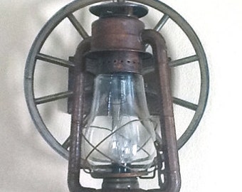 Wagon wheel light | Etsy