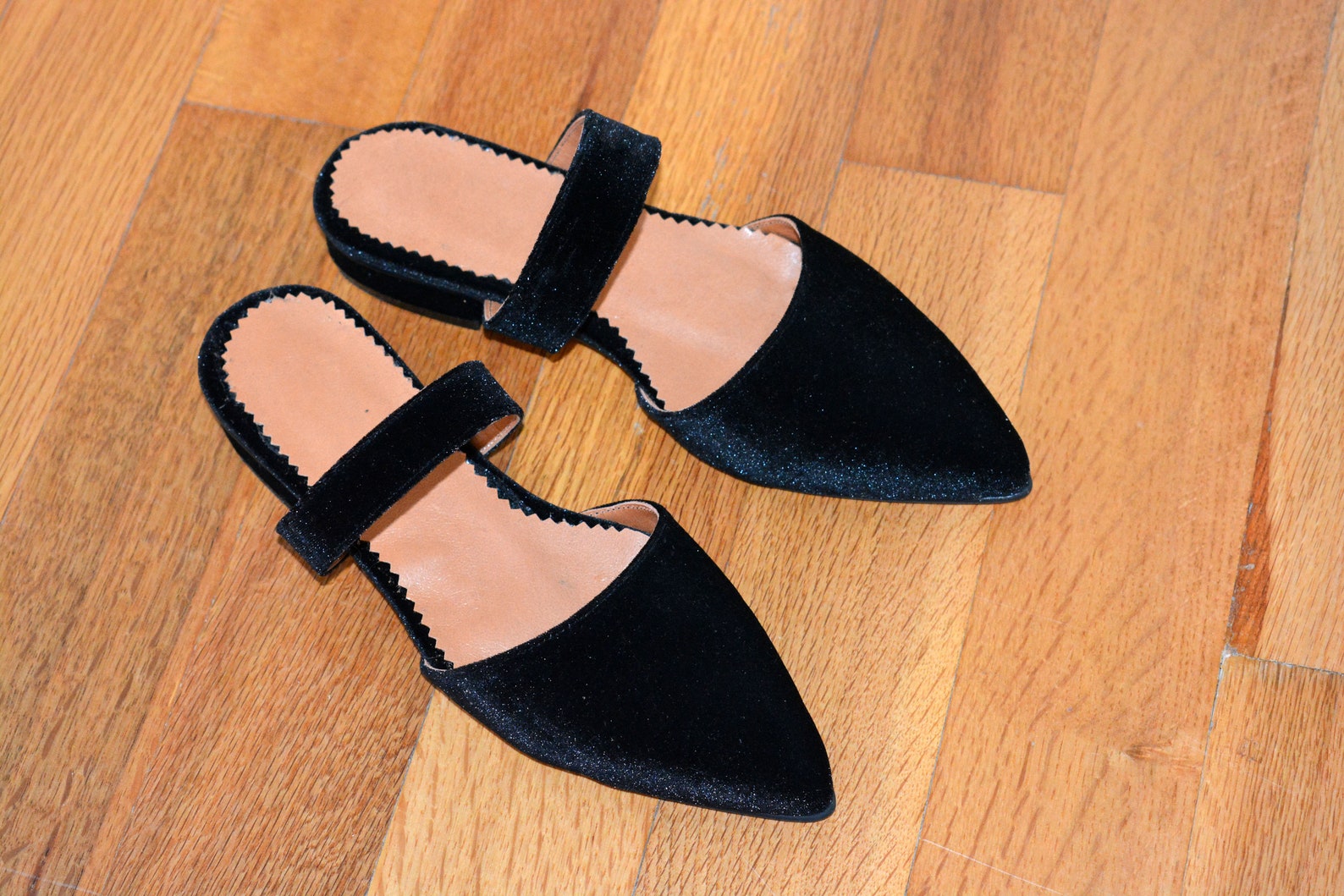 Red Velvet Mules Mules Shoes Women's Leather Mules | Etsy