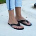 Handmade Mens Black Leather Flip Flops: Greek Summer Sandals - Etsy