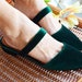 Green Velvet Shoes, Velvet Mules Shoes, Women's Leather Mules, Velvet ...