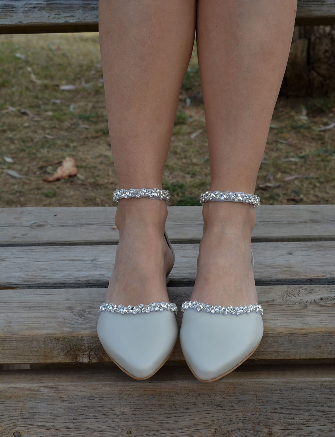 Wedding shoes Flat/ Wedding flats for bride/ Wedding pumps low | Etsy