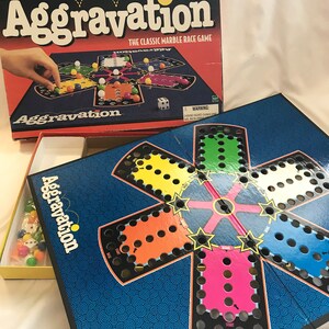 1989 Milton Bradley Aggravation Classic Marble Race Game - Etsy