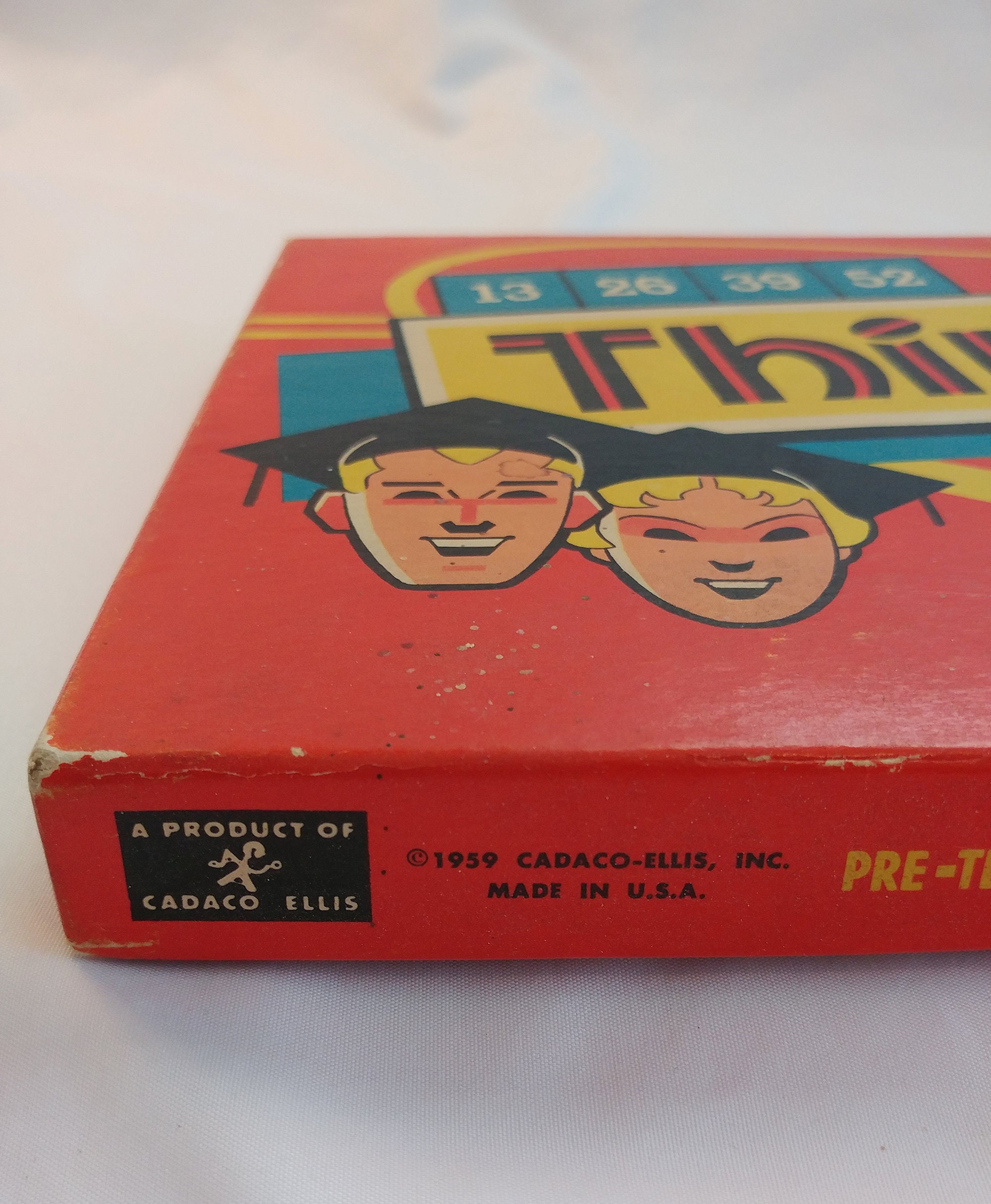 1959 Cadaco Ellis Thirteen Multiplication Table Mathematical Board Game ...