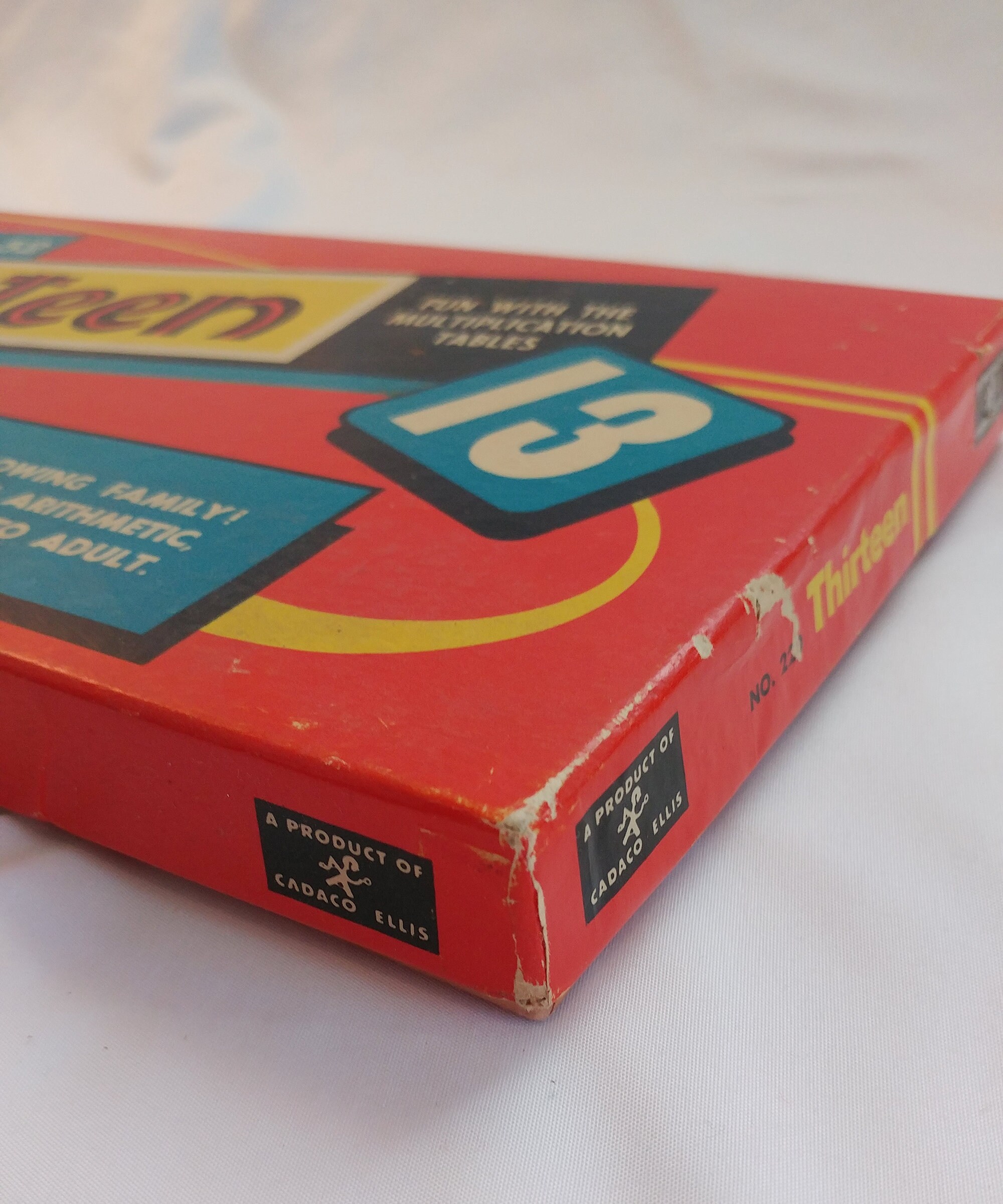 1959 Cadaco Ellis Thirteen Multiplication Table Mathematical Board Game ...