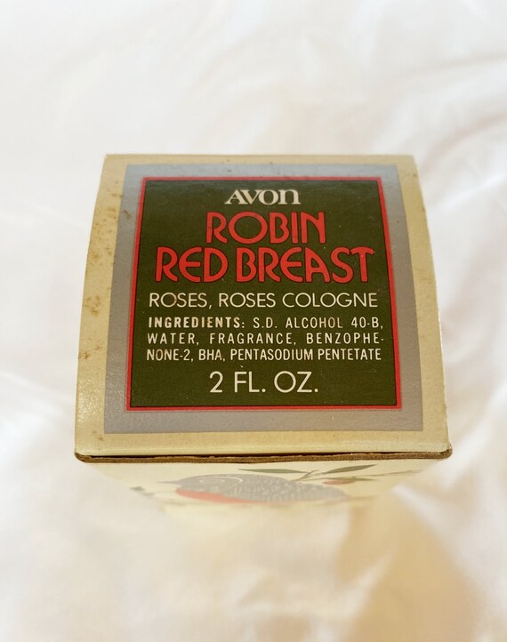 1970s Avon Robin Red Breast Roses Roses Cologne / Per… - Gem