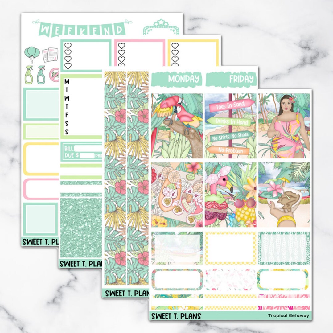 Tropical Getaway Summer Tropical Vertical Mini/ B6 Print Pression ...