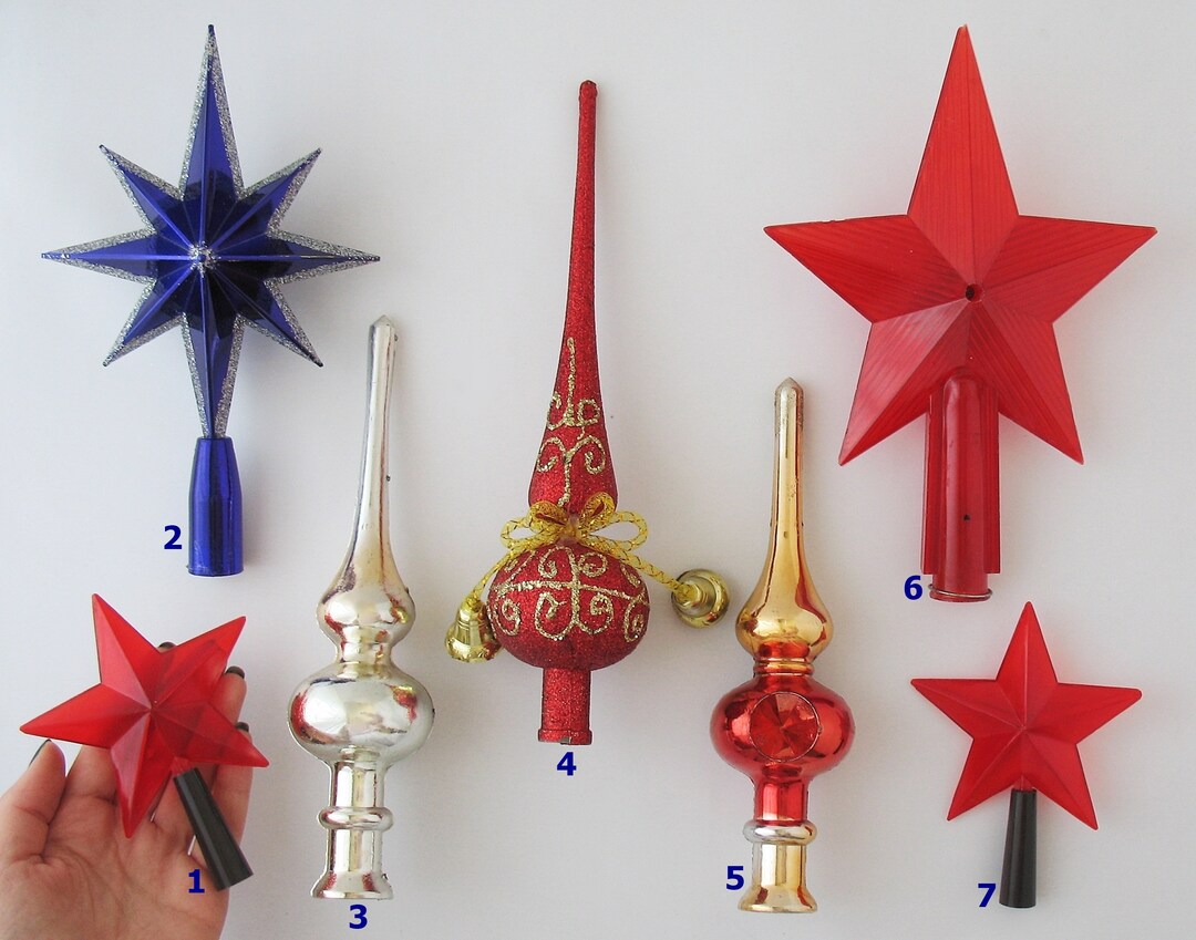 STAR Finial Vintage Christmas Ornament, Xmas Home Decor, Holiday Gift ...