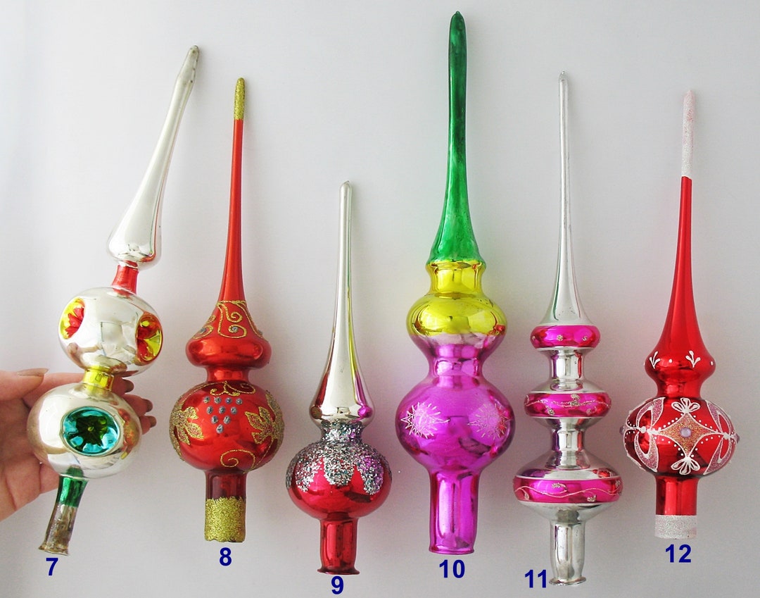 TREE TOPPER - Christmas Silver-mercury Glass Ornament, Retro or New ...