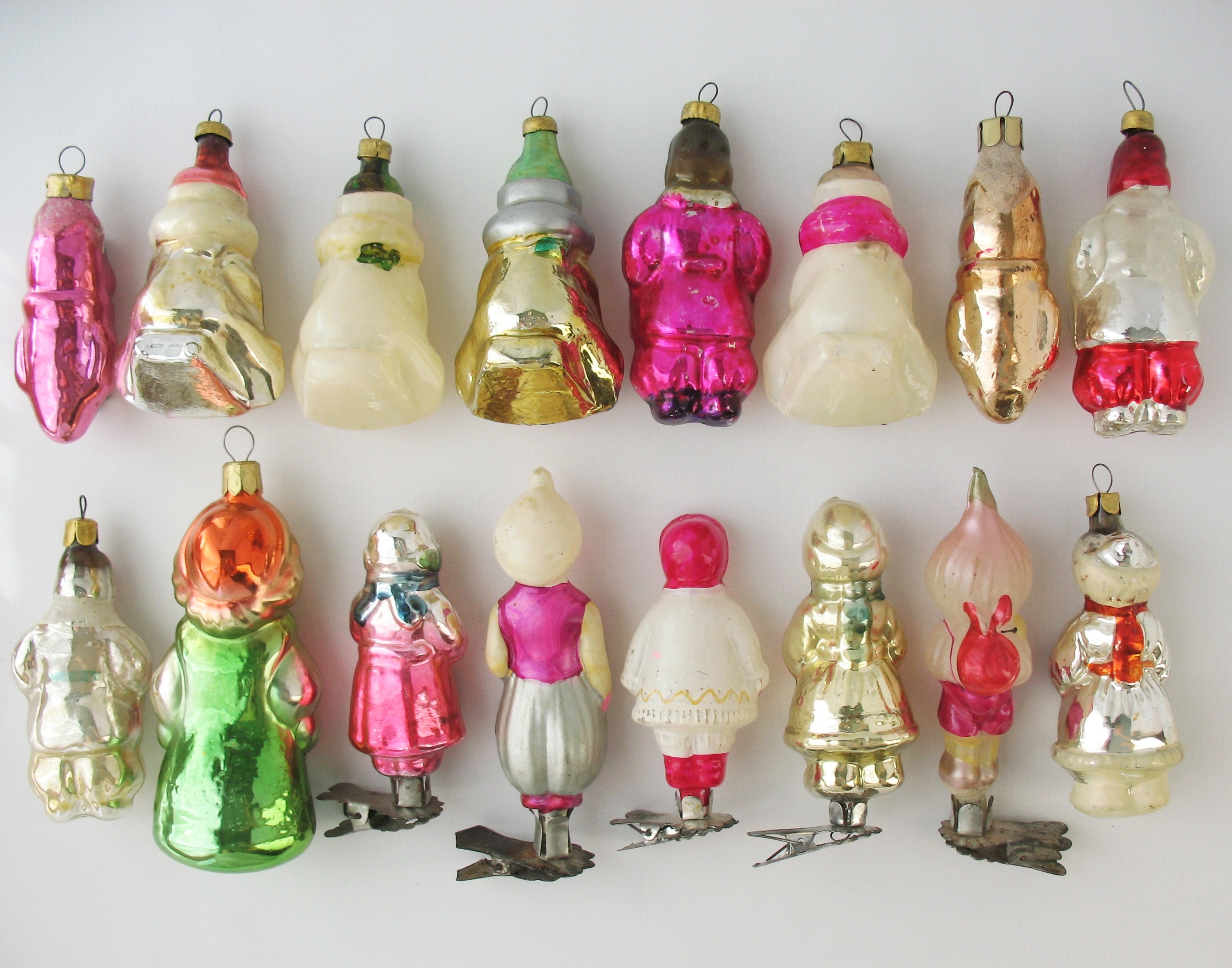 BOY Glass Vintage Home Decor RETRO Christmas Tree Ornaments - Etsy