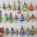 PYRAMID Glass Vintage Christmas Tree Ornaments, Retro Silver-mercury ...