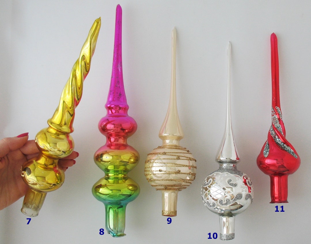 Finial, Tree Topper Vintage or New Decoration Style Christmas Mercury ...