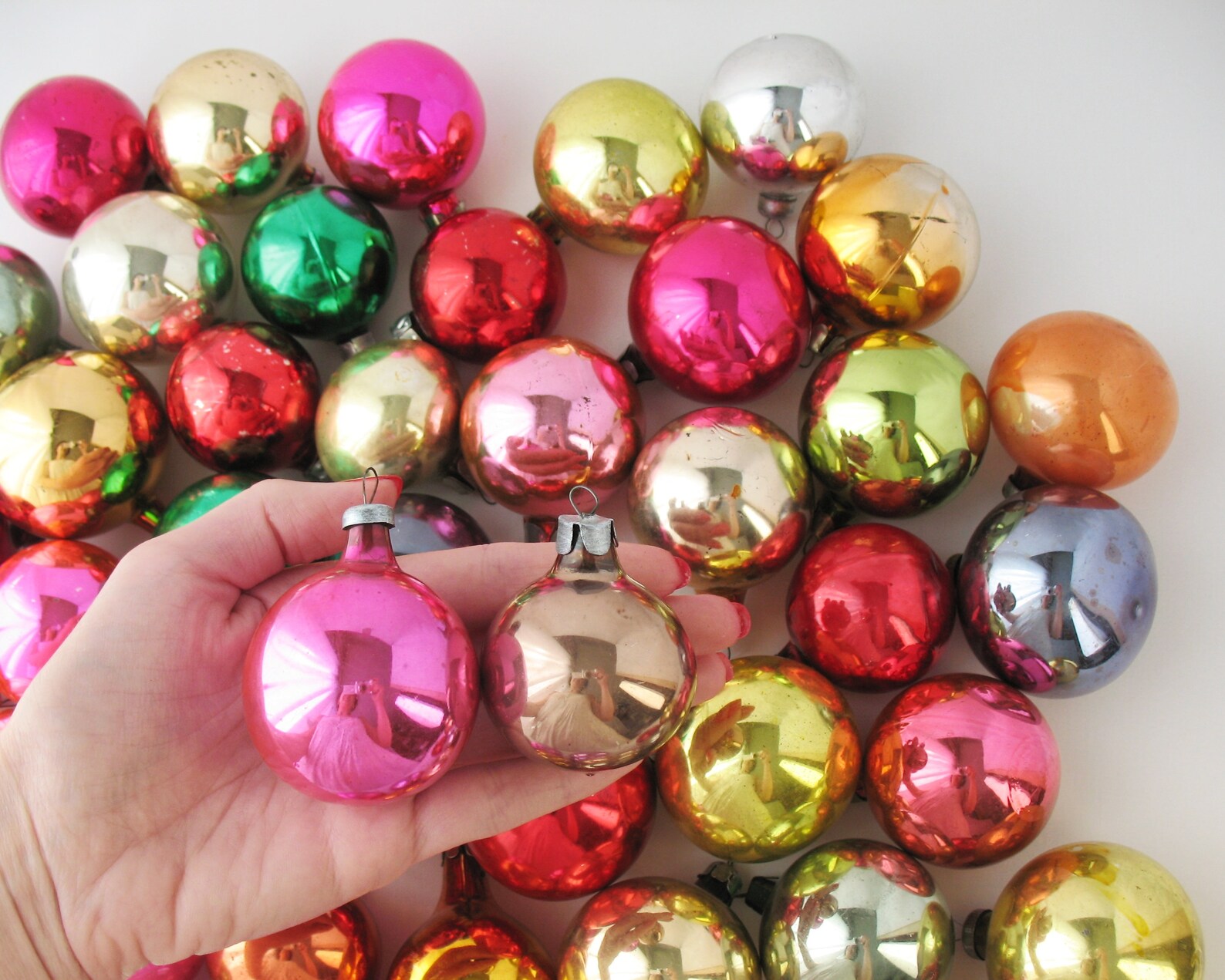 Glass Vintage Christmas Tree Decoration Hand Blown RETRO Home - Etsy