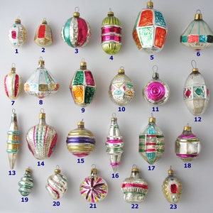 Glass Vintage 50-s Retro Christmas Tree Ornaments - Etsy