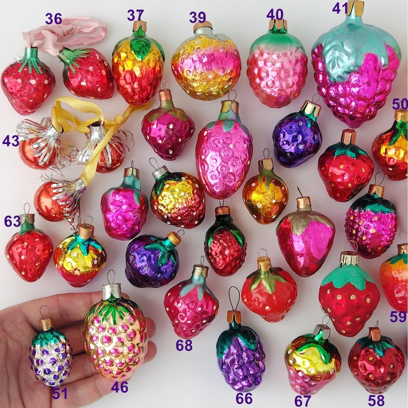 Vintage Raspberry Baubles - Etsy Canada
