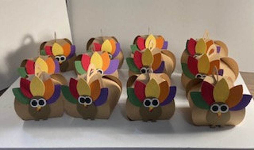 Turkey Party Favor Boxes - 12 - Thanksgiving - Etsy