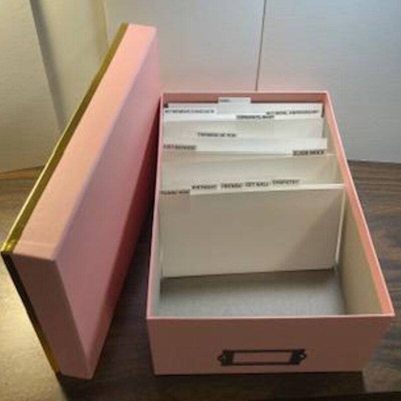 Greeting Card Organizer Box - Etsy