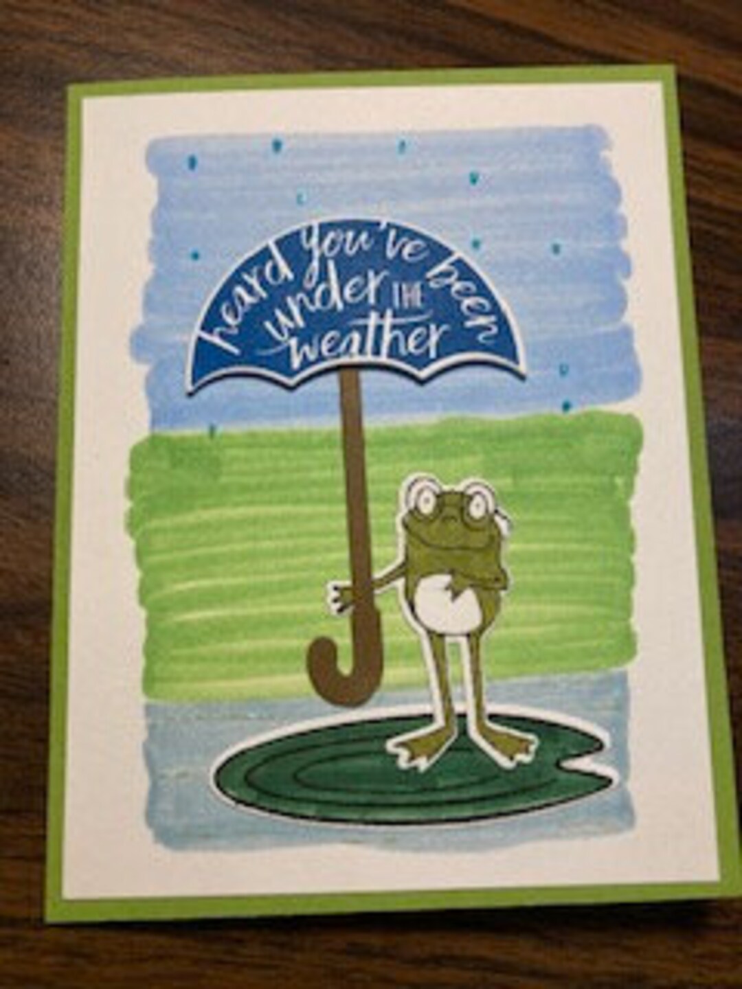 Heard You've Been Under the Weather - Get Well Card - Etsy