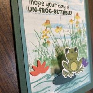 Hope Your Day is Un-frog-gettable Greeting Card - Etsy