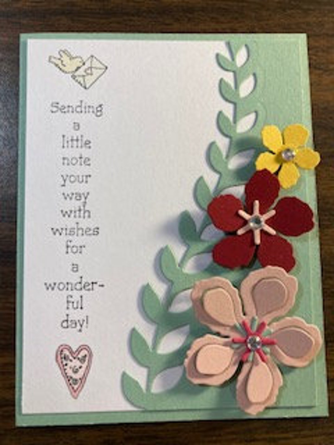 Sending A Little Note Your Way... Greeting Card - Etsy