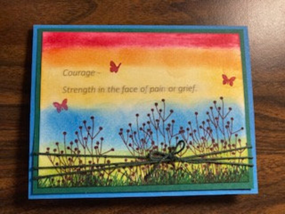 Courage - Strength in the Face Of... Greeting Card - Etsy